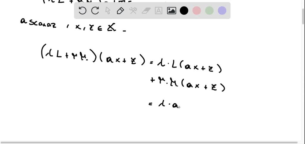 SOLVED: Let X and Y be vector spaces over the same set of scalars. Let LT[X,Y] denote the set of ...