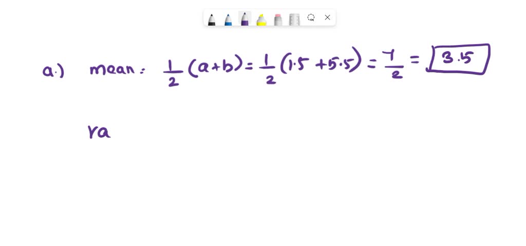 SOLVED: Suppose X has a continuous uniform distribution over the ...
