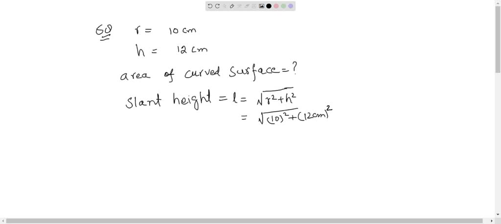 the radius and vertical height of a cone are 5cm and 12 CM respectively ...
