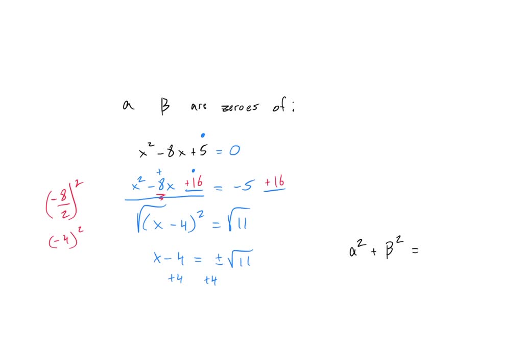 if alpha and beta are the zeros of the polynomial 2 x square - 7 x + 5 then find the value of ...