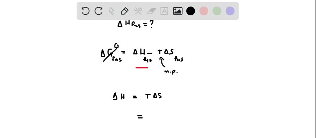 SOLVED: Calculate the entropy of fusion of a compound at 25^∘C given ...