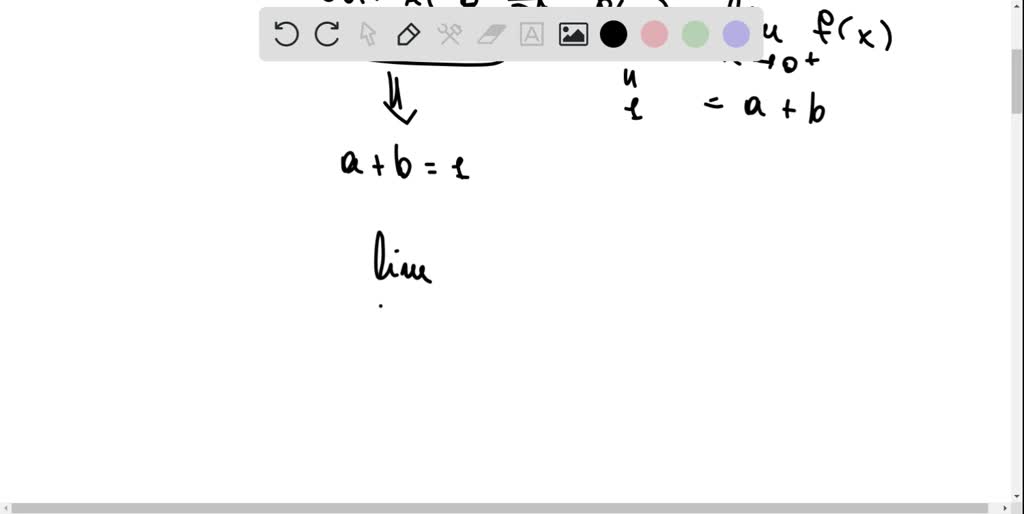 SOLVED: Find all values for the constants a and b such that the function f is differentiable ...