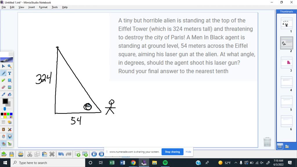 SOLVED: A tiny but horrible alien is standing at the top of the Eiffel ...
