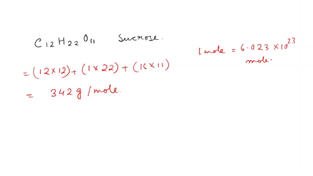 A serving of a particular fruit dessert contains 20.0 g of sugar. If all the sugar is sucrose ...