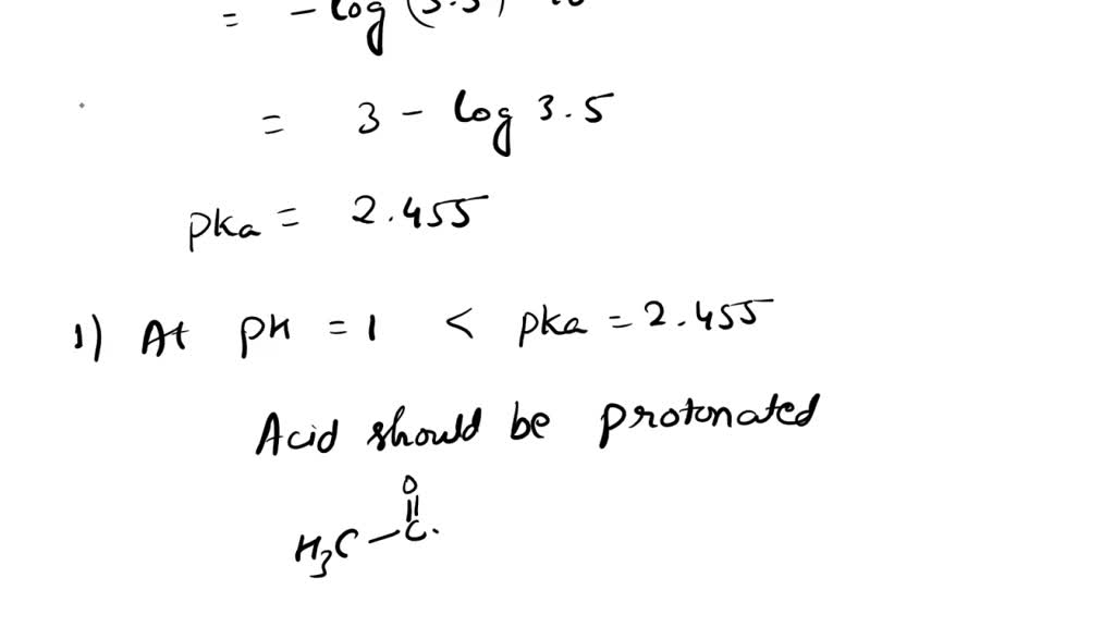 SOLVED: The dissociation of pyruvic acid in water proceeds according to ...