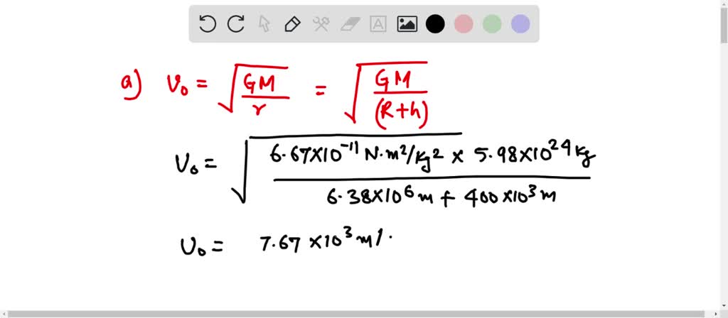 SOLVED: The International Space Station (ISS] orbits the earth at an ...