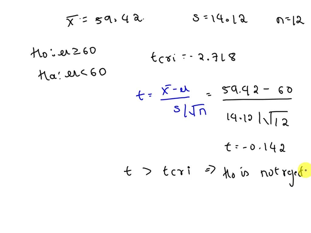 SOLVED: Text: Use the online calculator and choose "T-Test Calculator ...