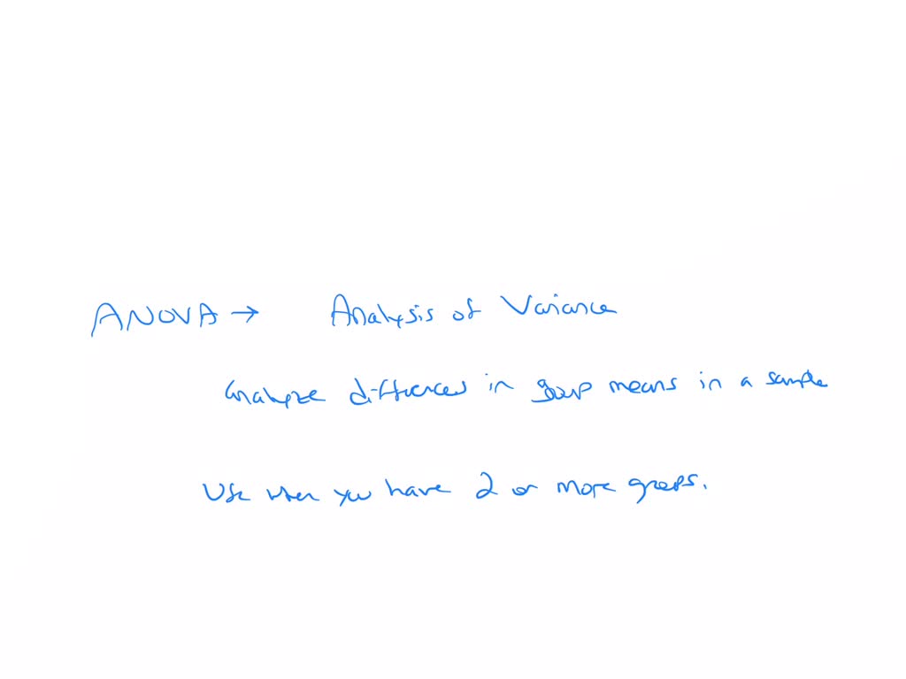 SOLVED: When it comes to an ANOVA, what is a post hoc test, and when do ...