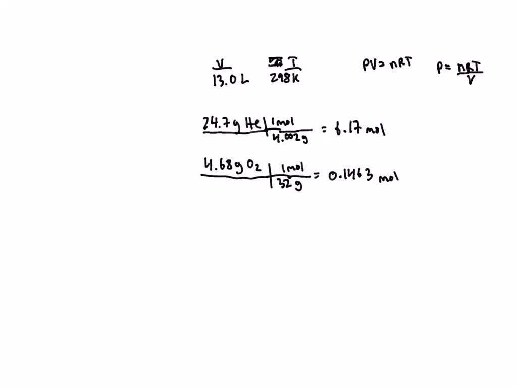 SOLVED: A 13.0-L scuba diving tank contains a helium-oxygen (heliox ...