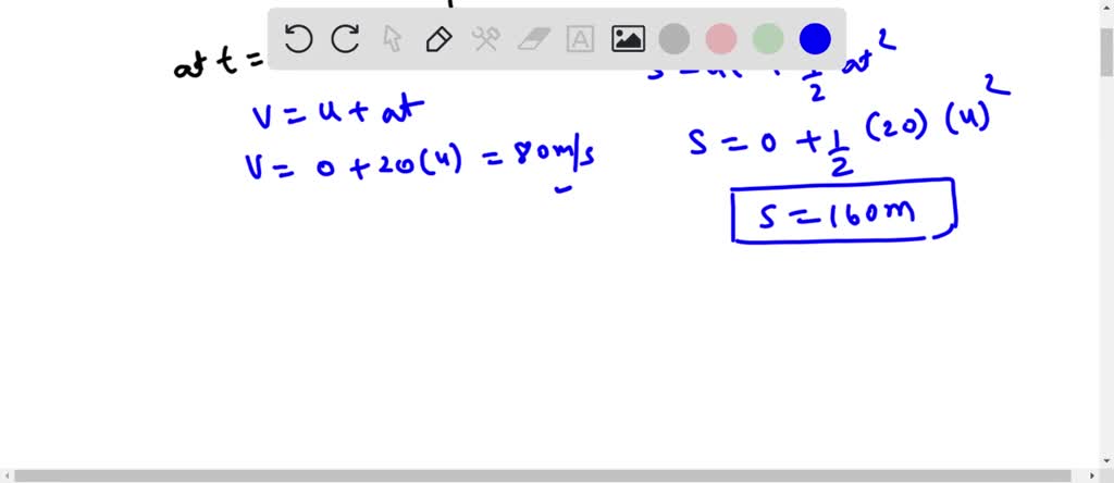 A test rocket is fired straight up from rest with a net acceleration of ...
