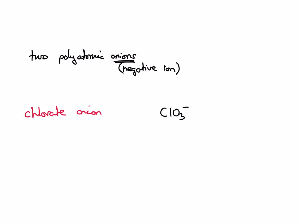 SOLVED: Complete the following table: able[[two polyatomic anions ...