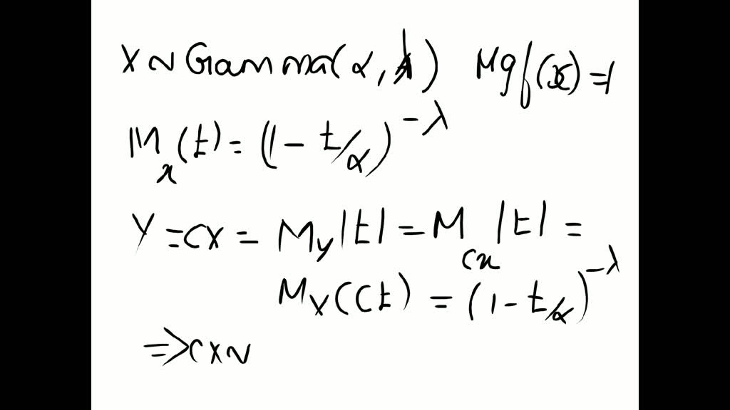 Solved Problem 7 I If X Has Gamma Distribution With Parameters Aa 9521