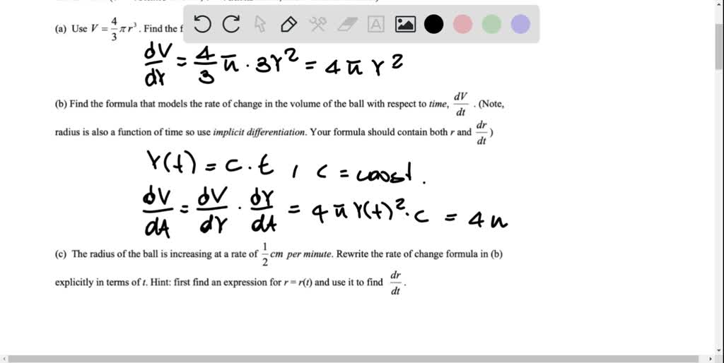 SOLVED: Q1) Assume that x and y are both differentiable functions of t ...