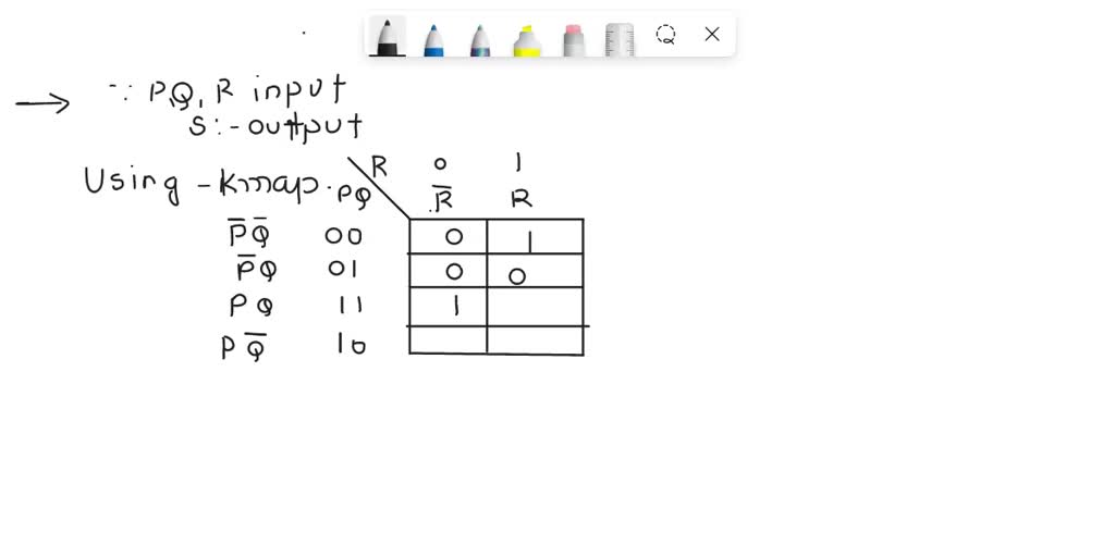 Solved 10 Points For The Following Table Construct Input Output 1 A Boolean Expression