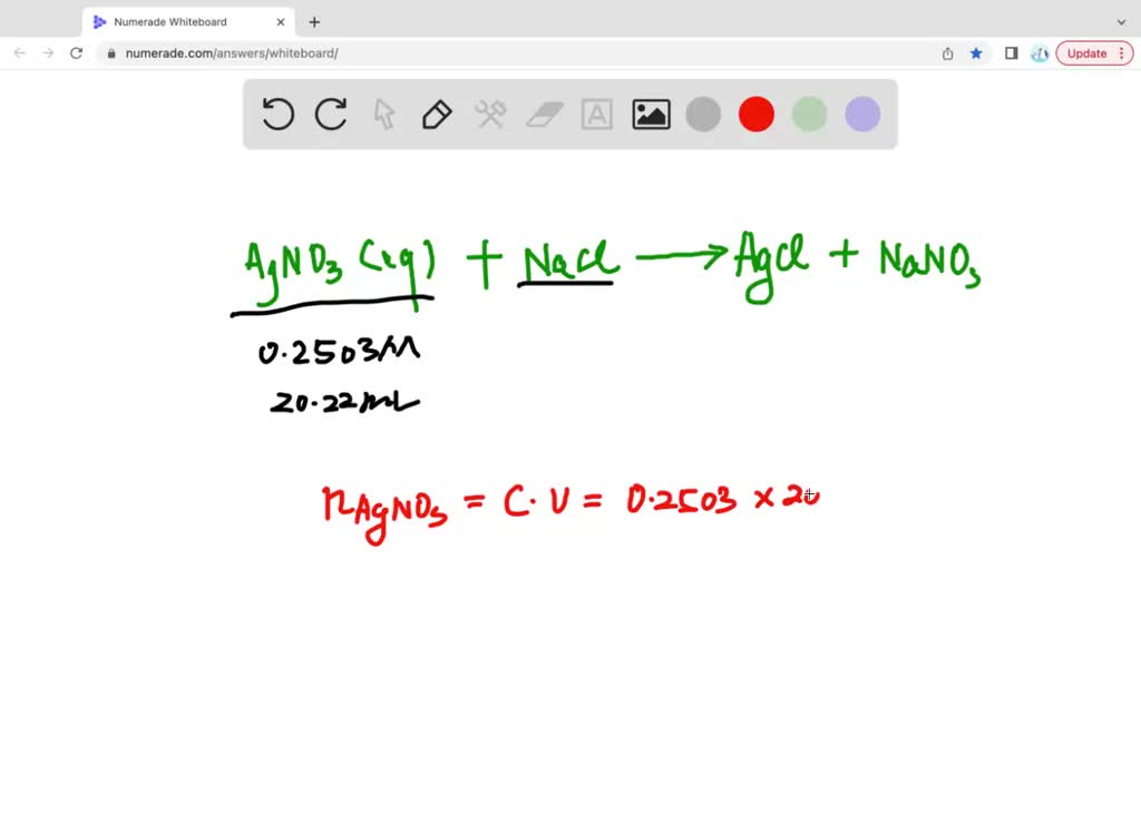SOLVED: 17. What is the concentration of NaCl in a solution if ...