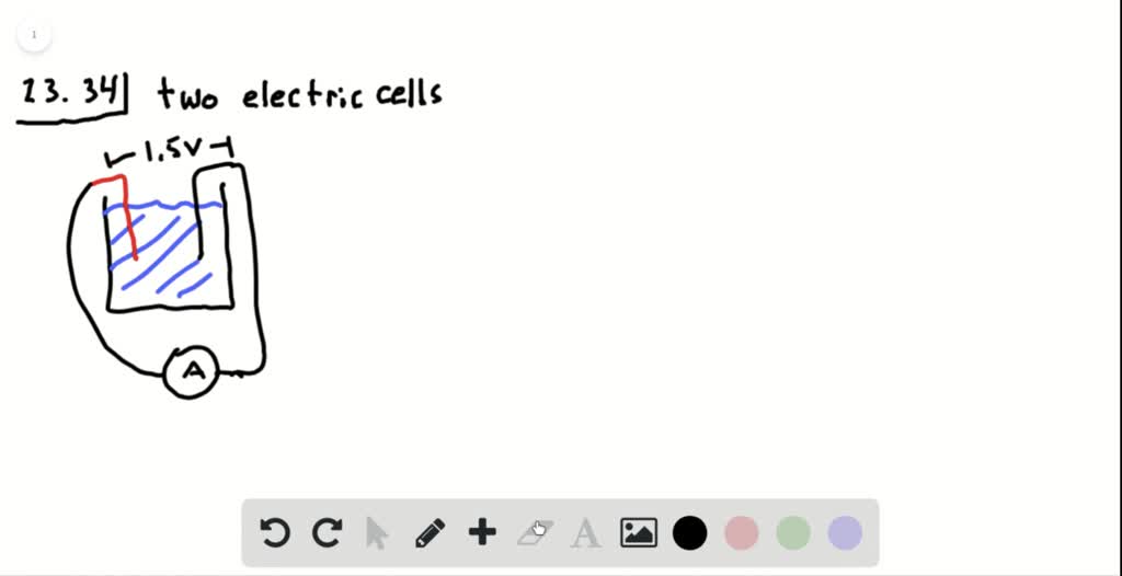 SOLVED: An electric cell is made by placing two plates made of ...