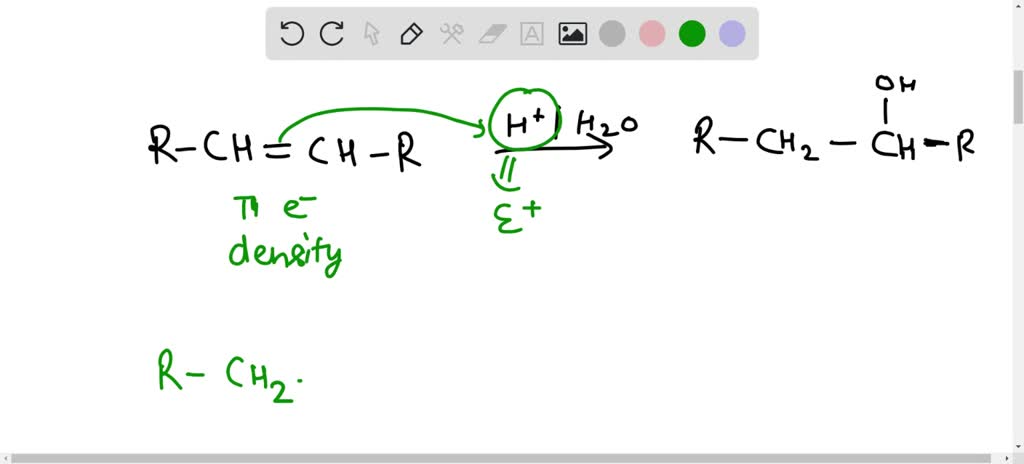 SOLVED: What type of reactive intermediate is formed in the reaction of ...