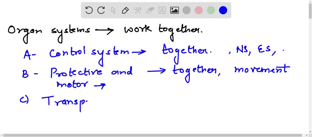 SOLVED: Organ systems are complex units. Often times, they work ...