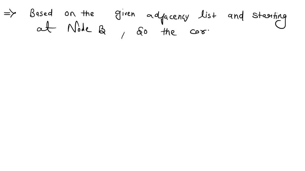 Solved Q2 In The Following Graph List The Correct Sequence Of Nodes Traversed By The Bfs 9352