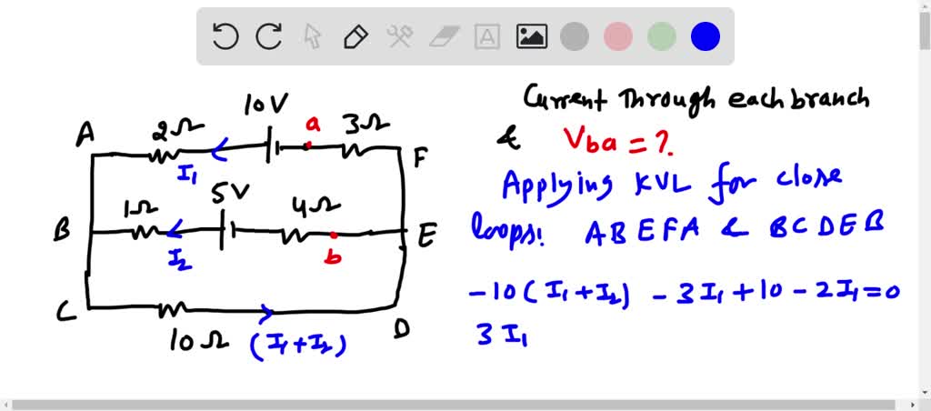 SOLVED: In the circuit shown in Fig: E26.28, find (a) the current in each branch and (b) the ...