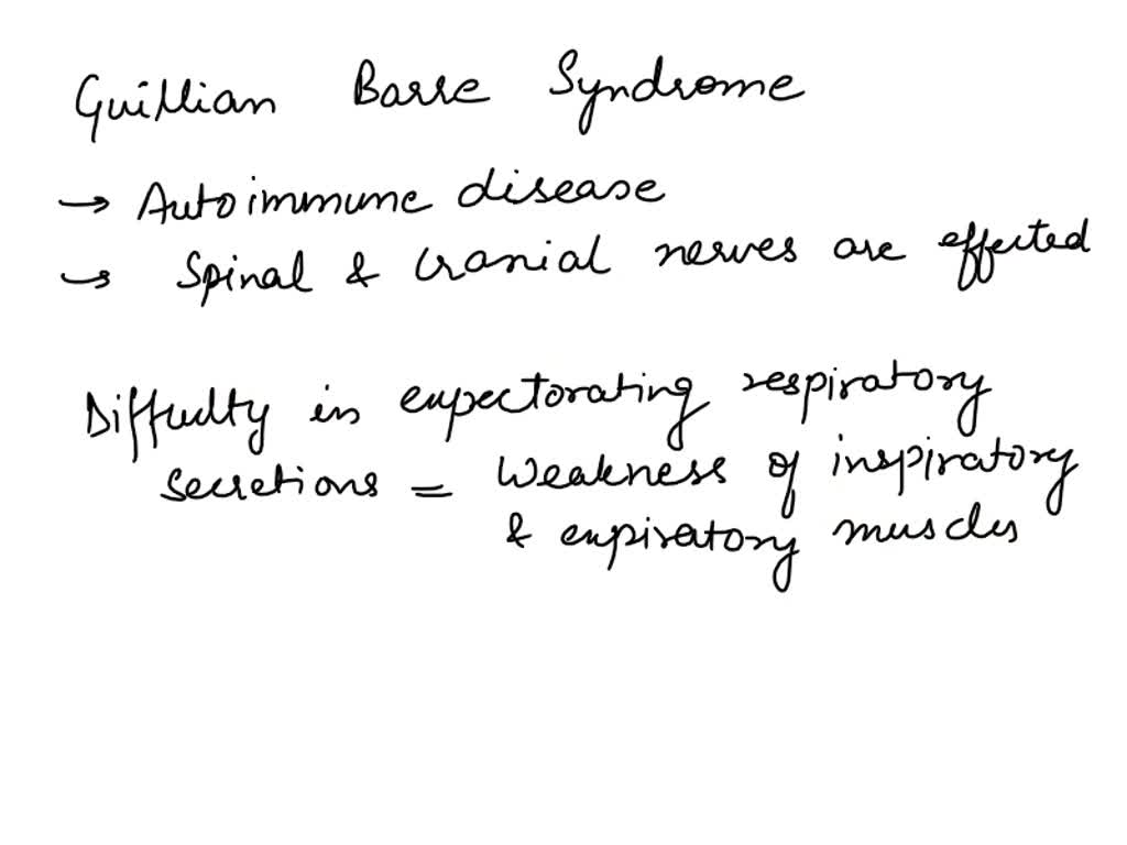 SOLVED: A nurse is caring for a client with the diagnosis of Guillain ...