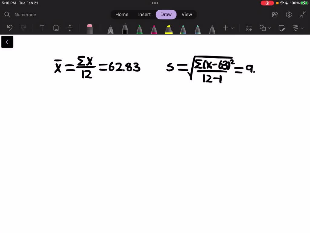 SOLVED: A random experiment involves drawing sample of 12 data values from normally distributed ...