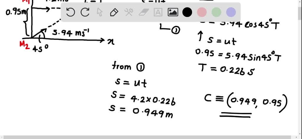 SOLVED: Two marbles are launched at t=0 in the experiment illustrated ...