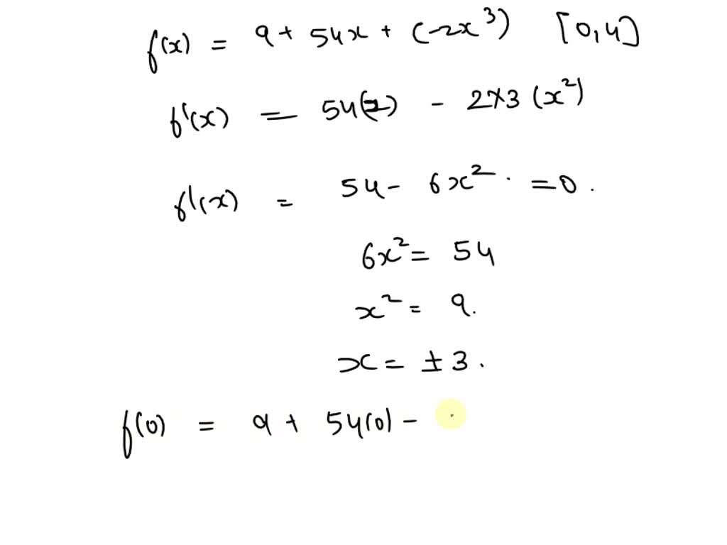 Find The Absolute Maximum And Absolute Minimum Values Of F On The Given