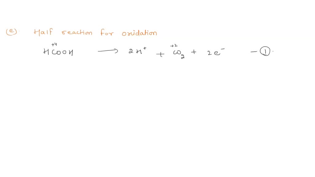 SOLVED: ) Balance the following oxidation-reduction equation that ...