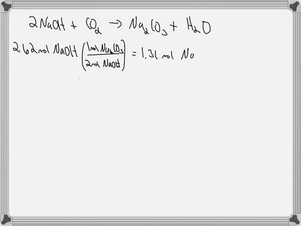 SOLVED: The following reaction shows sodium carbonate reacting with calcium hydroxide: Na2CO3 ...