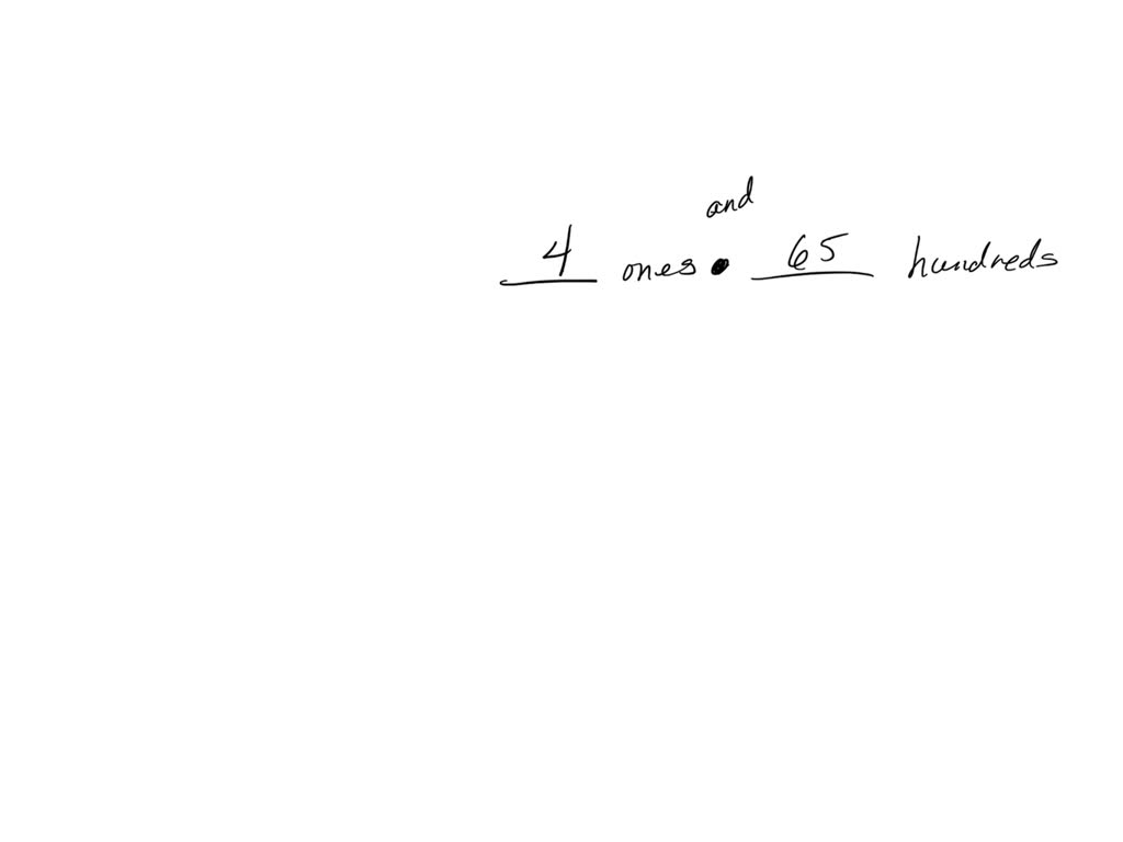 SOLVED: Fill in the blanks with numbers and words to show the values of the digits in the ...