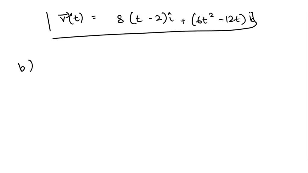 SOLVED: (1 point) Suppose the position of a particle in motion at time t is given by the vector ...