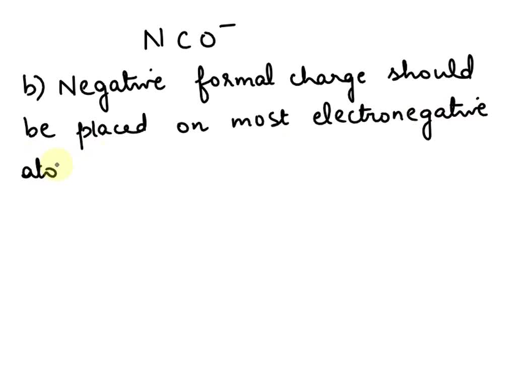 SOLVED: Based on formal charge, why would the best Lewis structure for ...