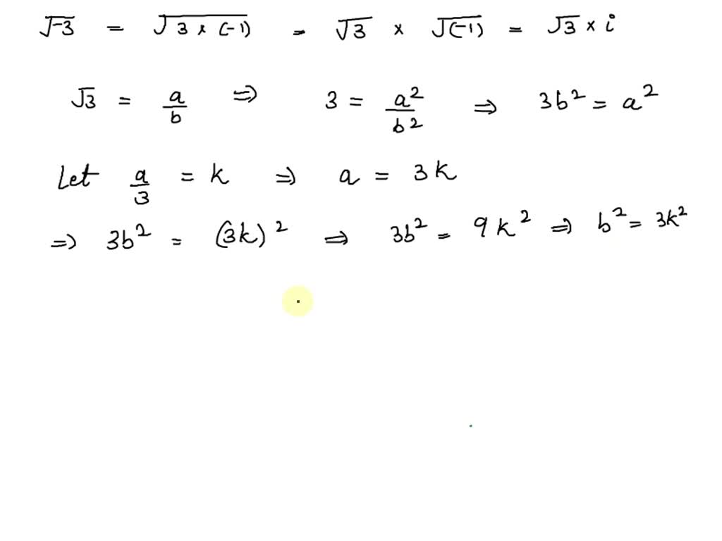 SOLVED: Find the square root of -3+i so that the real part of your ...