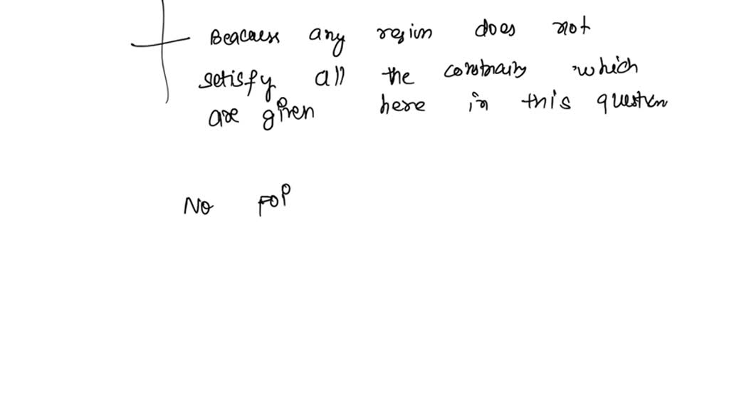 Solved Consider The Following Four Lp Formulation Using A Graphical