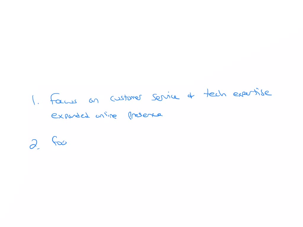 SOLVED: 1. What are the keys to Best Buy's success? What are the ...