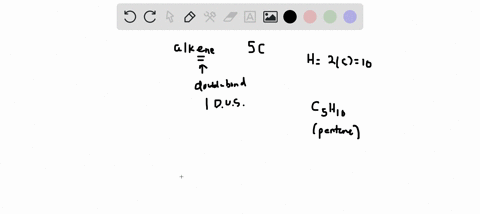 Draw the skeletal ("line") structure of a cyclic alkene with 6 carbons ...