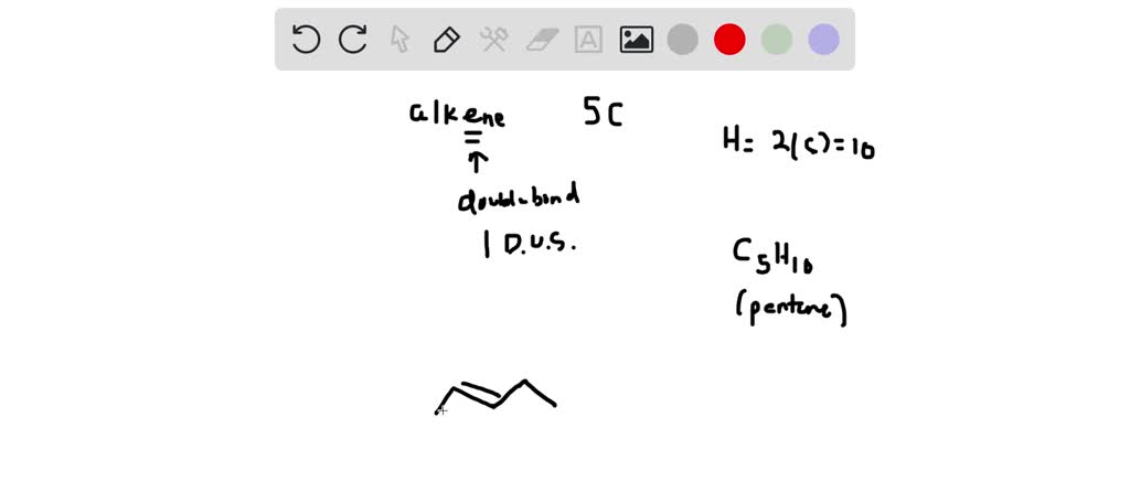 SOLVED: Draw the skeletal line structure of 4-chloro-1-pentene. Click ...