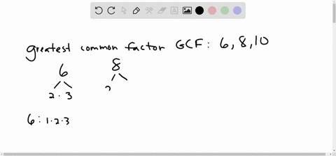 SOLVED:Find the GCF. 6,15,36