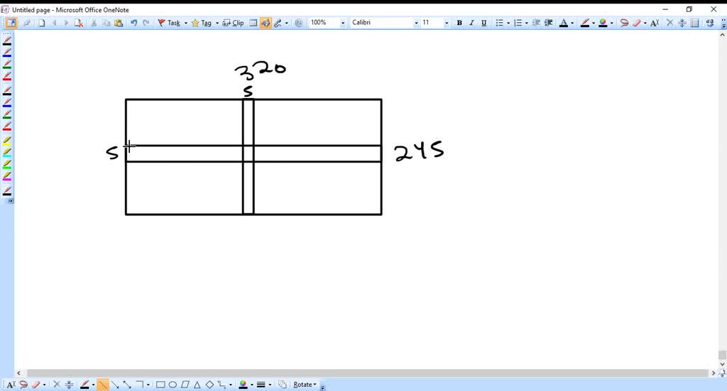 SOLVED: A rectangular field of length 320 m and breadth 245 m has two ...