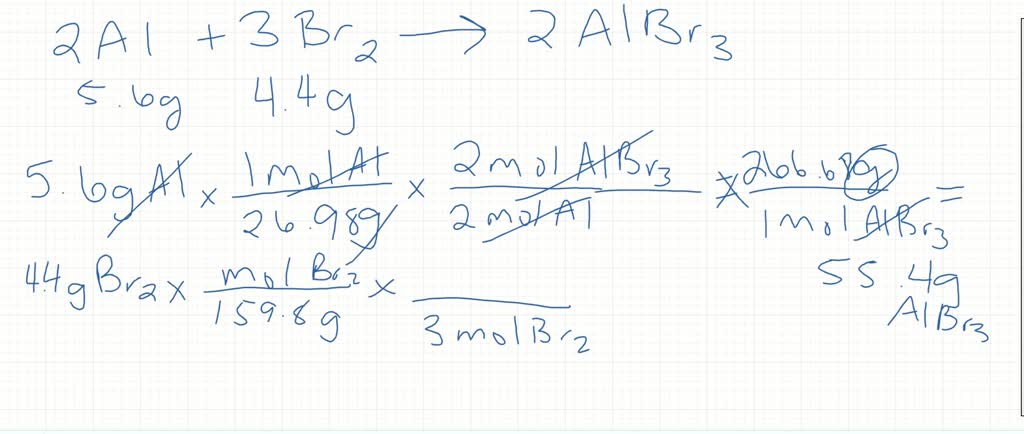 SOLVED: Aluminum bromide can be prepared by the reaction of aluminum ...