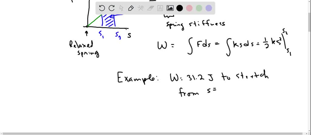 A light spring obeys Hooke's Law. It takes 31.2 J of work to stretch ...