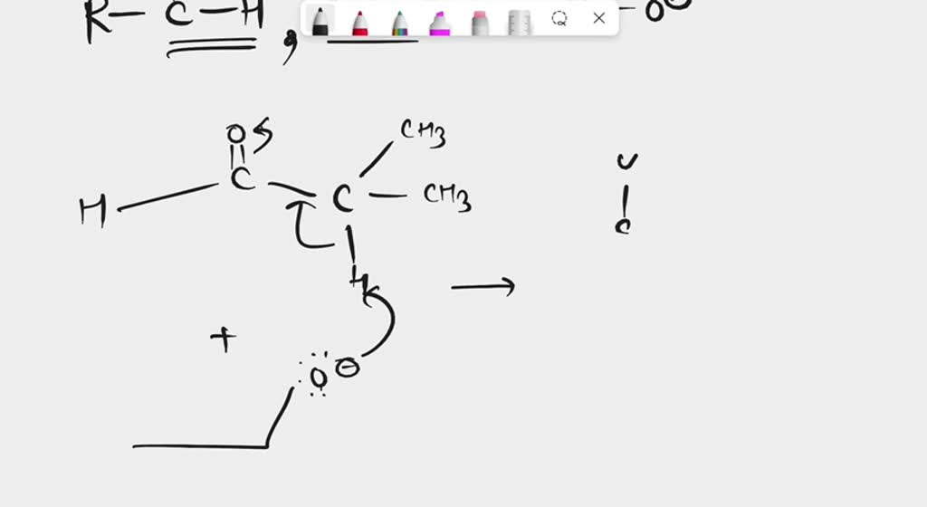 SOLVED: A proton transfer reaction can occur when an aldehyde is placed ...