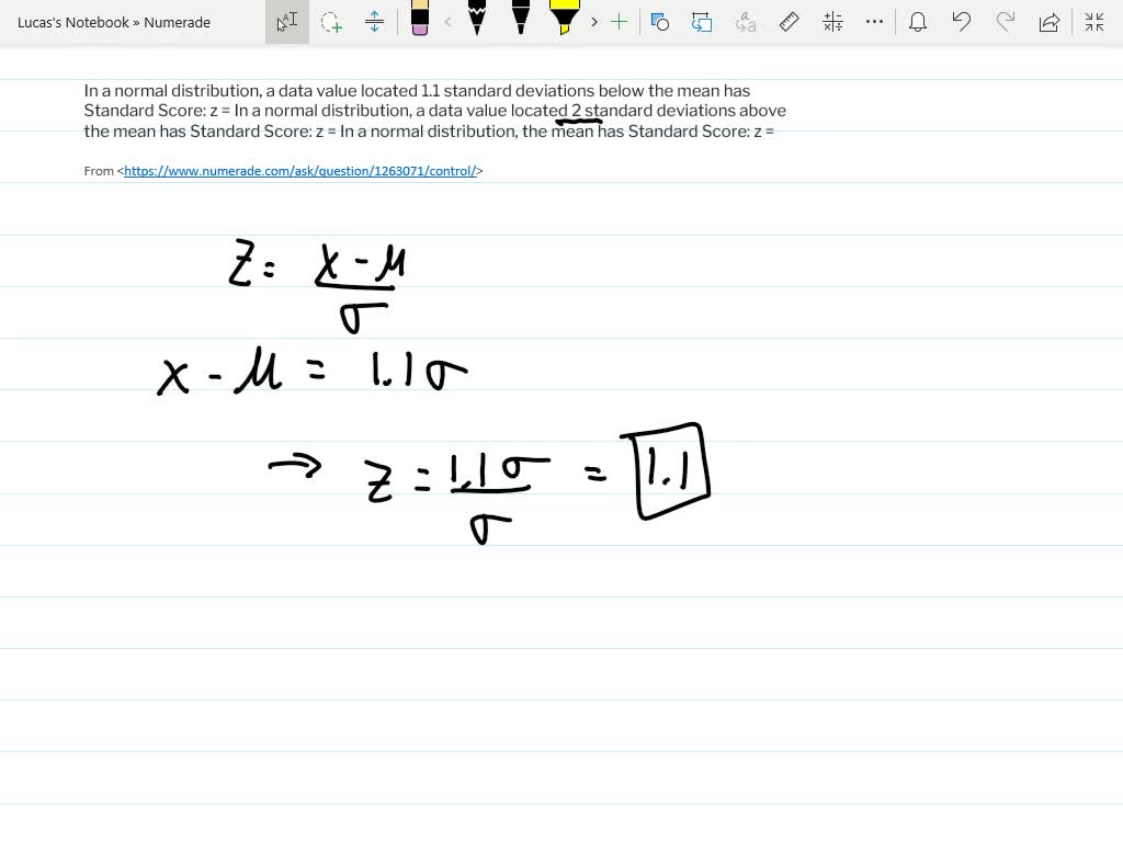 Solved In A Normal Distribution A Data Value Located 1 Standard