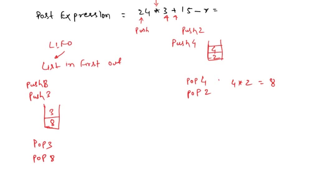 SOLVED: 'Convert the following infix notation to its postfix notation ...