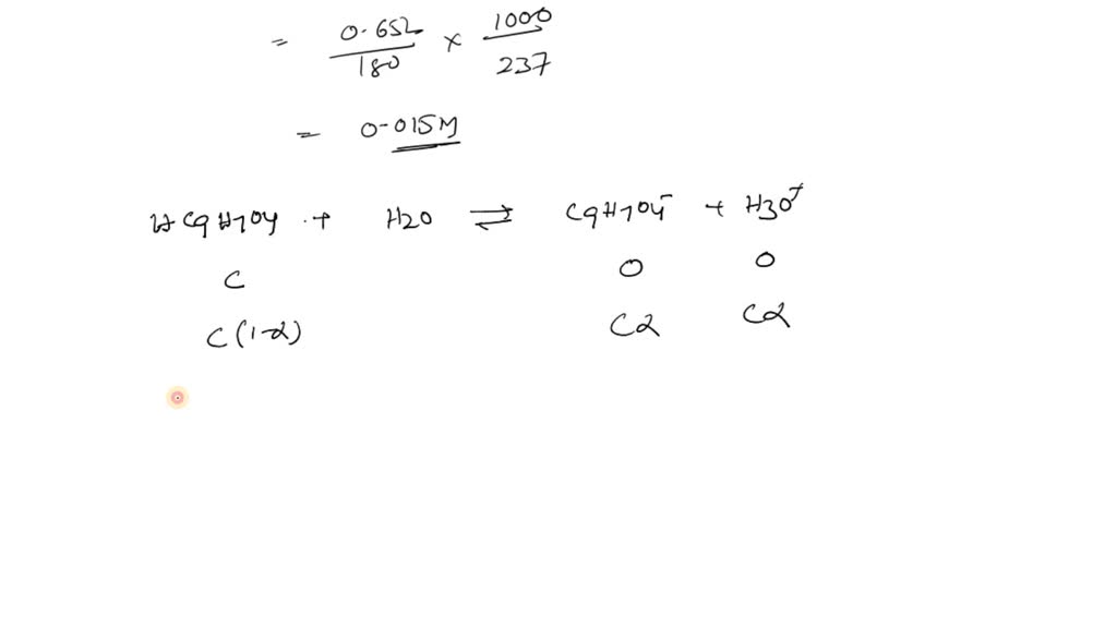 SOLVED: 3a) The solubility of Aspirin (acetylsalicylic acid) at 25C is ...