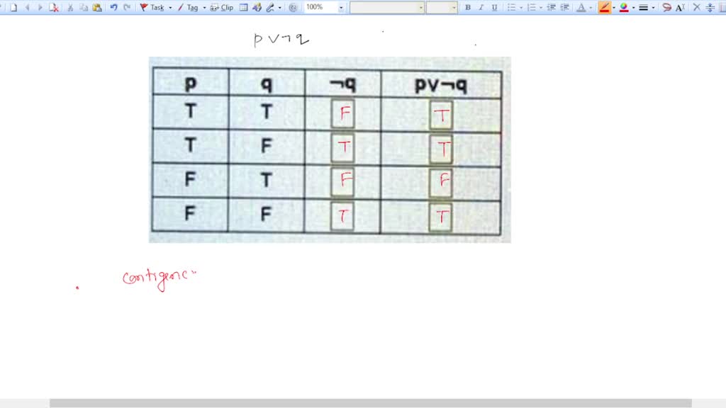 SOLVED: Construct a truth table for the proposition and determine ...