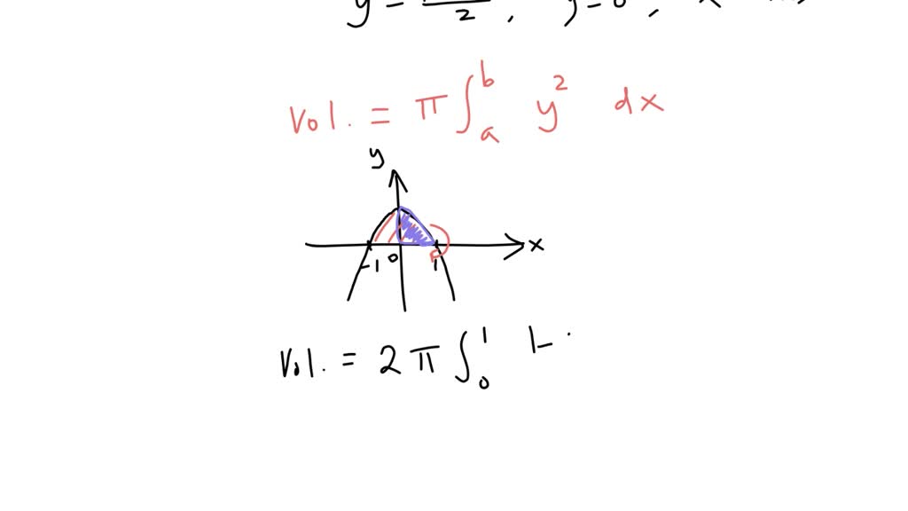 SOLVED: Q4) Find the volume of the solid formed by revolving the region bounded (10 Marks) by ...