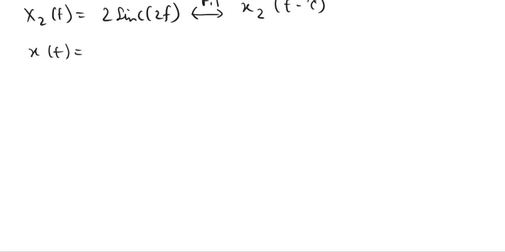 Solved Using The Convolution Theorem Obtain The Inverse Fourier