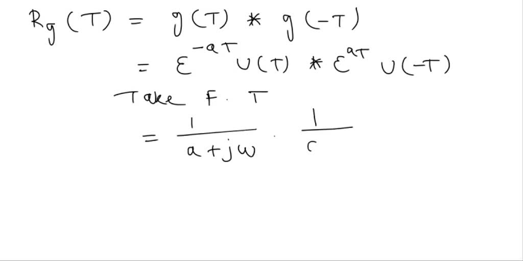 SOLVED: a) Define the time autocorrelation function of a signal. How ...